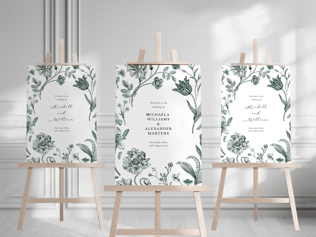 Editable Welcome Sign Welcome Sign Template Floral Welcome - Etsy