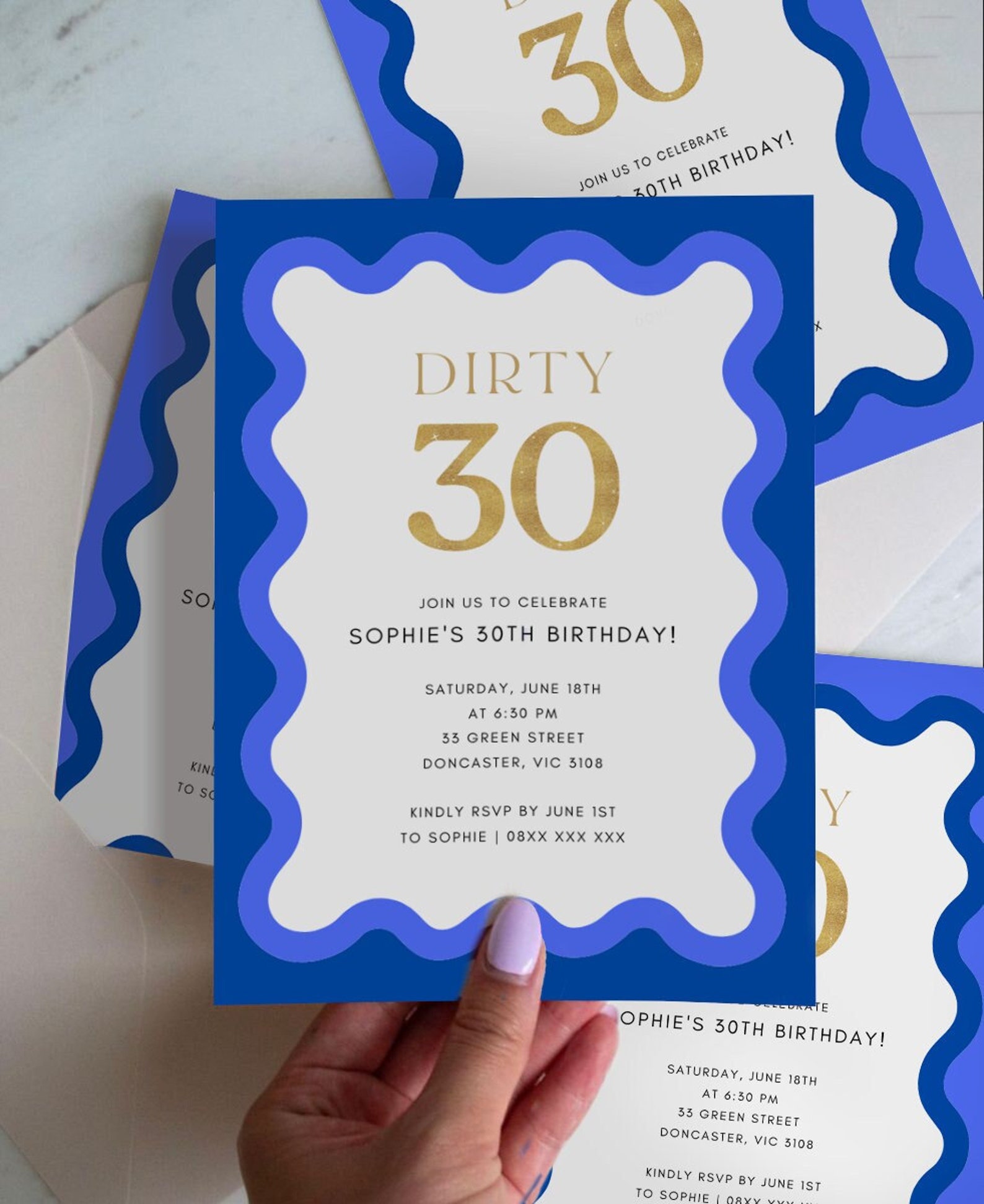 30th Birthday Invitation Printable Thirtieth Birthday Invite - Etsy