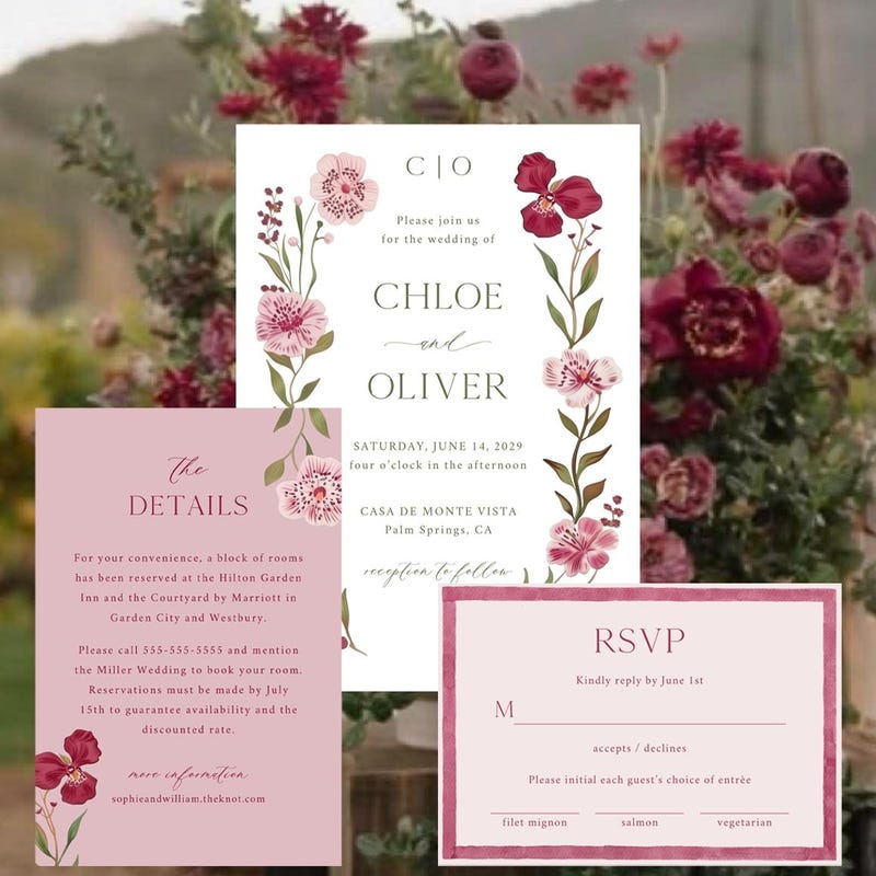 Botanical Invitation - Etsy