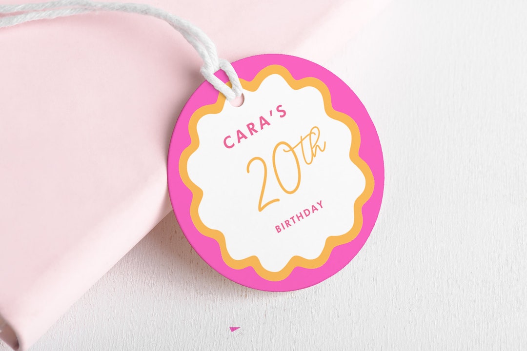 Wavy Circular Cake Toppers Template, Hand Drawn, Wedding/shower Menu ...