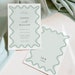 Wavy Wedding Invitation Curve Modern Wedding Invite Modern - Etsy