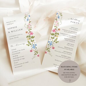 Wildflower Wedding Welcome, Floral Welcome Sign Template, Welcome Sign ...