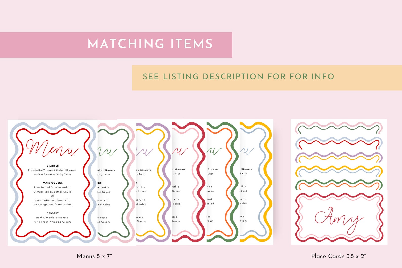 Wave Wedding Seating Chart Template With Scallop Edge, Modern Retro ...