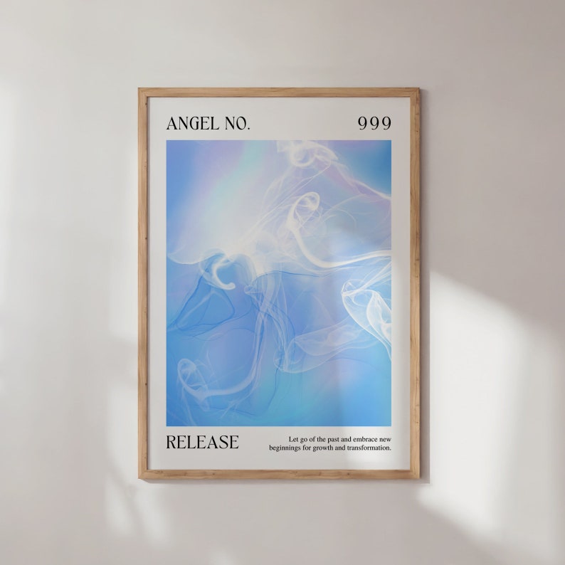 Angel Number 999 Printable Gradient Artwork Positive - Etsy