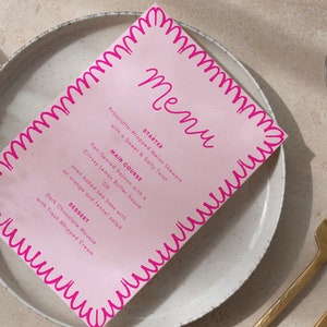 Doodle Frame Menu Template, Instant Download Editable Menu, Hand ...