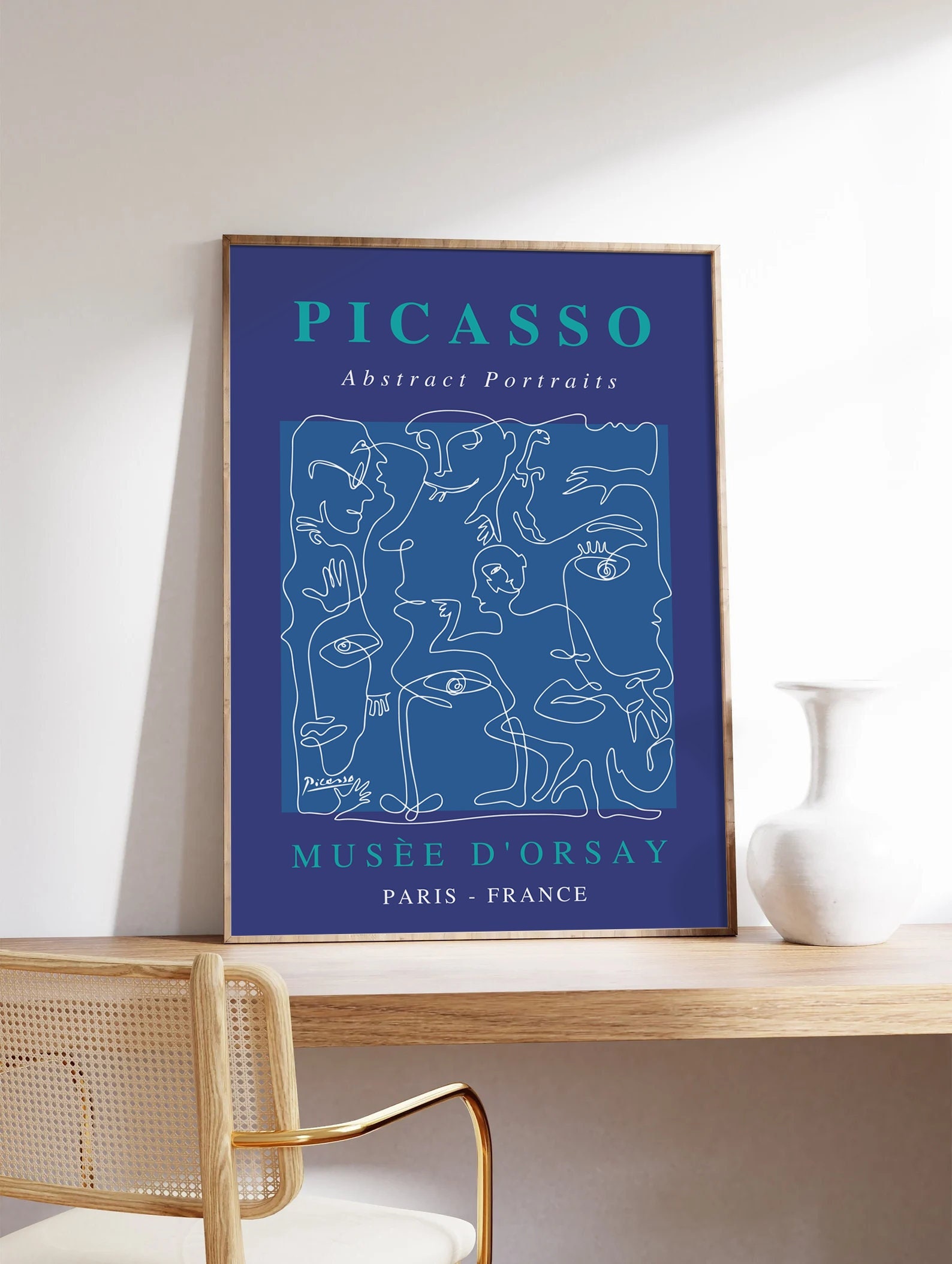 Picasso Line Drawing Print Digital Art Download Abstract - Etsy