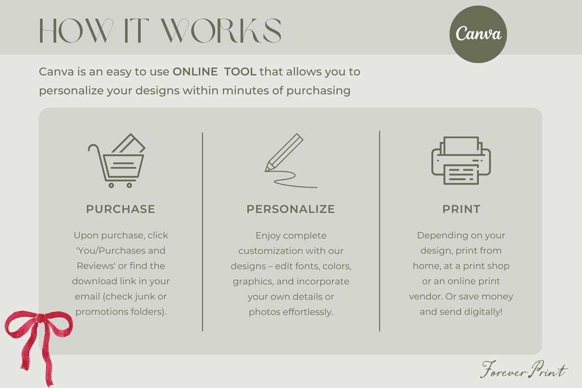 Editable Christmas Gift Tags – Red Holiday Tags With Elegant Script ...