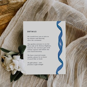 Wavy Wedding Invitation Template, Instant Download Editable Invite ...