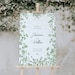Green Leaves Wedding Welcome, Garden Welcome Sign Template, Welcome ...