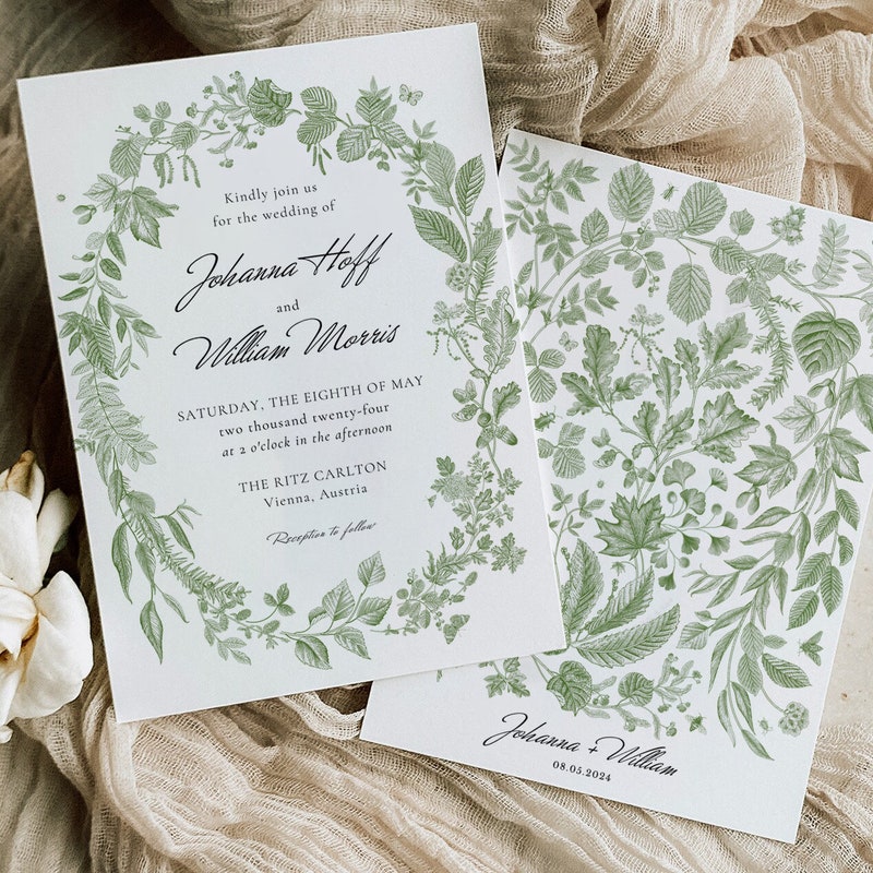 Leaf Invitation - Etsy