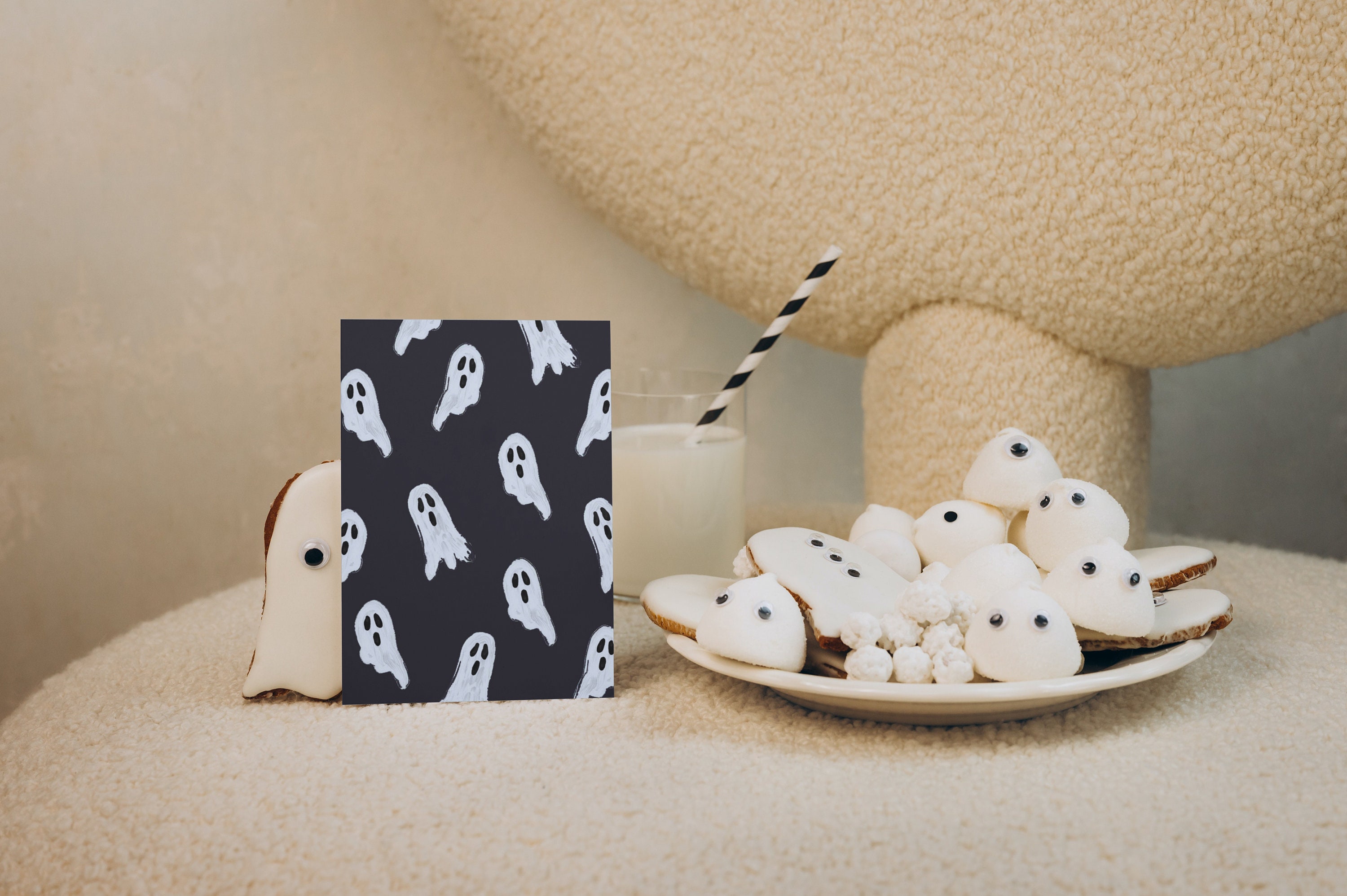 Editable Spooky Halloween Birthday Ghost Birthday Invitation Halloween ...