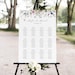 Wildflower Wedding Seating Chart, Printable Wedding Table Plan, Wedding ...