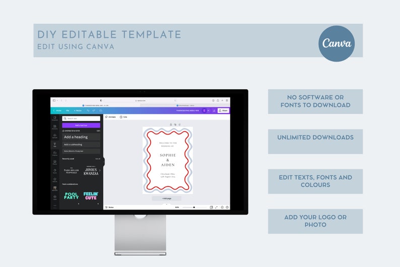 Editable Welcome Sign Welcome Sign Template Doodle Welcome - Etsy