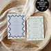 Wavy Wedding Invitation Curve Modern Wedding Invite Modern - Etsy
