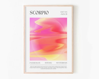 Scorpio Hand 8x10 Astrology Art Print Zodiac - Etsy
