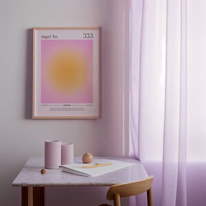 Angel Number 333, Aura Energy Poster, Spiritual Aura Posters | Gradient ...