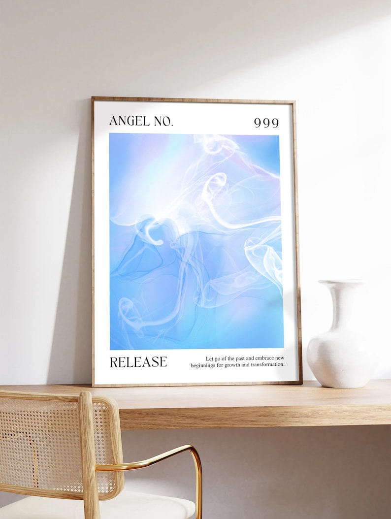 Angel Number 999 Printable Gradient Artwork Positive - Etsy