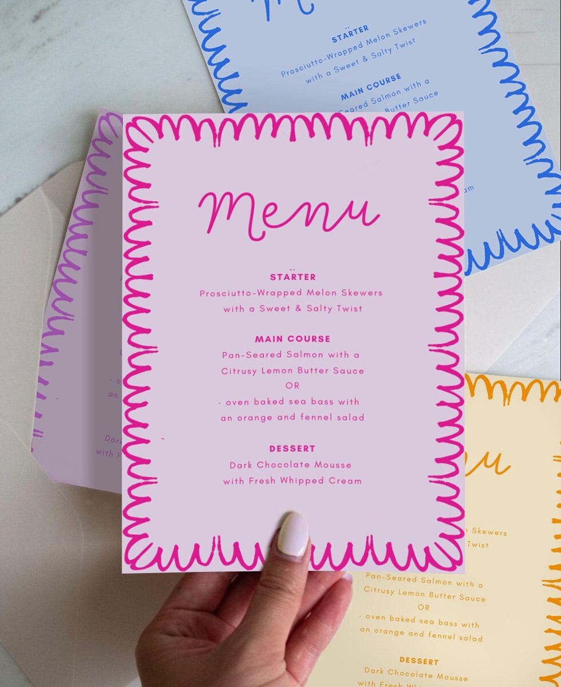 Doodle Frame Menu Template Instant Download Editable Menu - Etsy UK