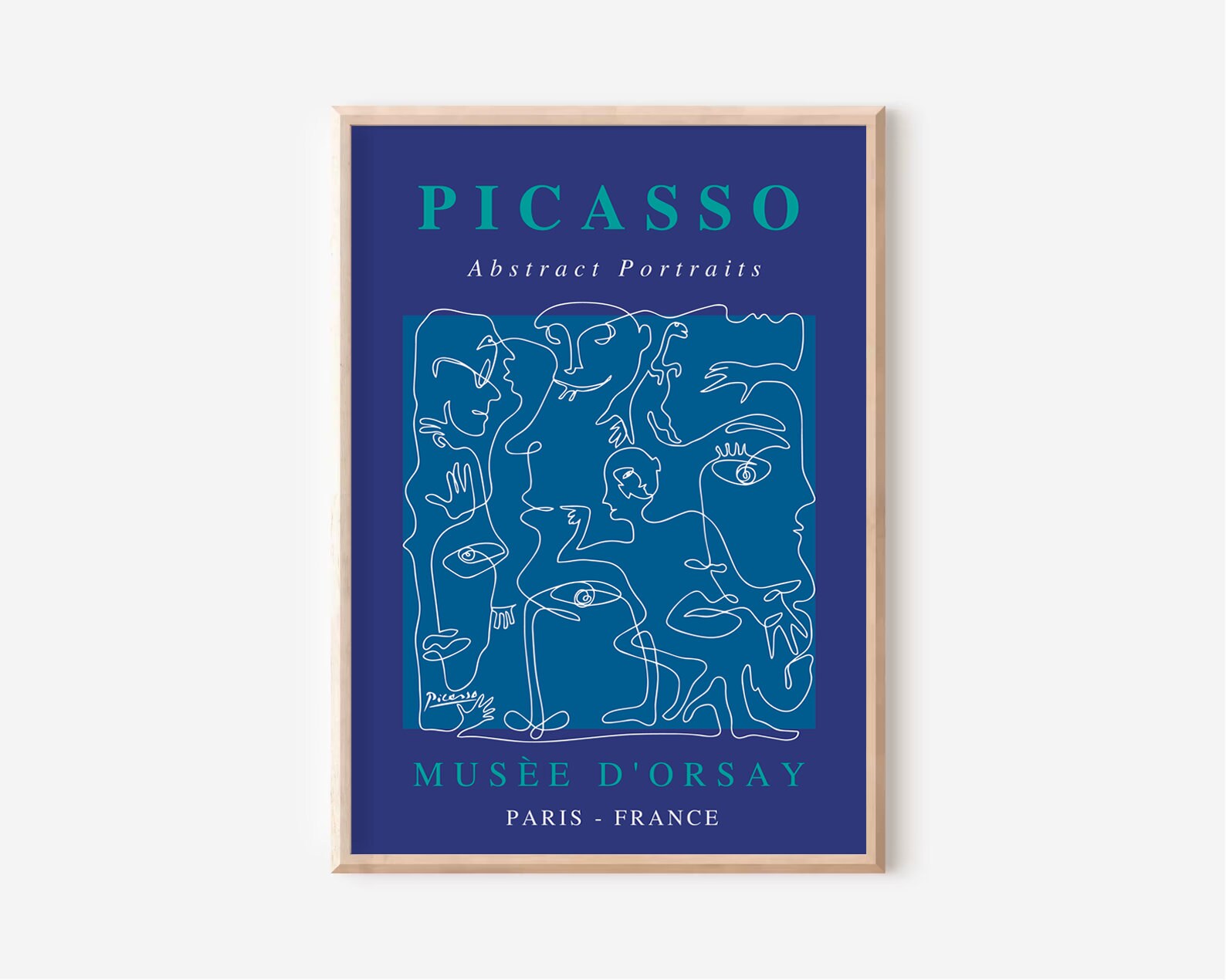 Picasso Line Drawing Print Digital Art Download Abstract - Etsy