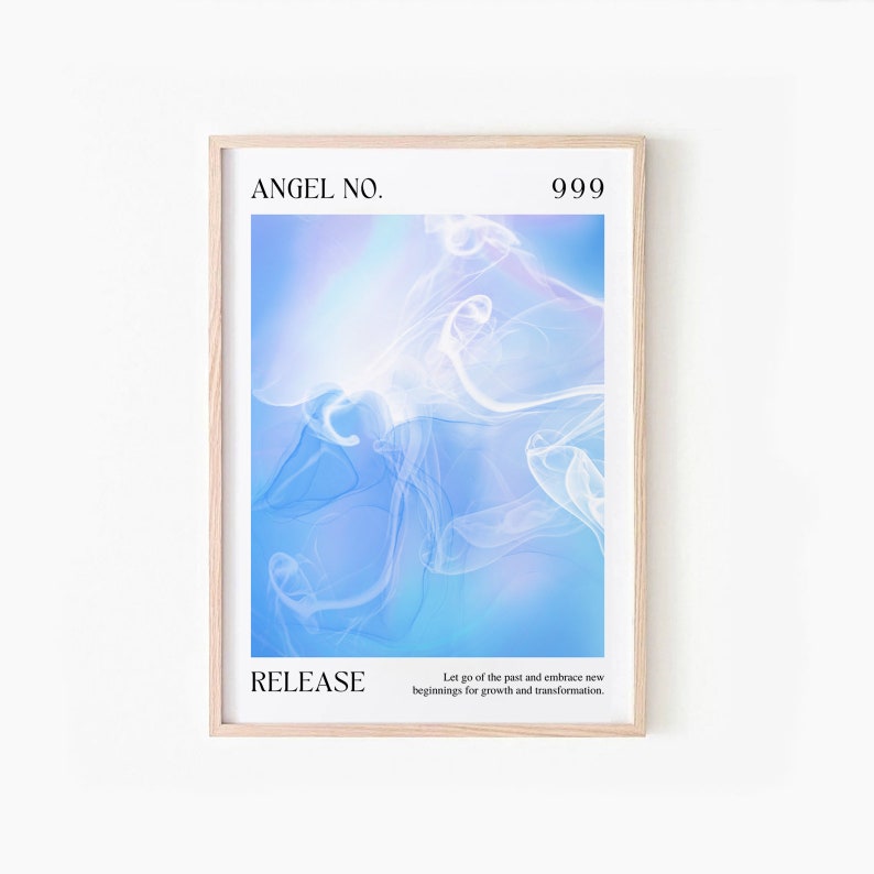 Angel Number 999 Printable Gradient Artwork Positive - Etsy