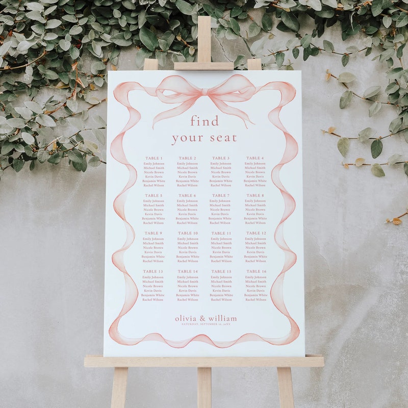 Seating Chart Frame - Etsy