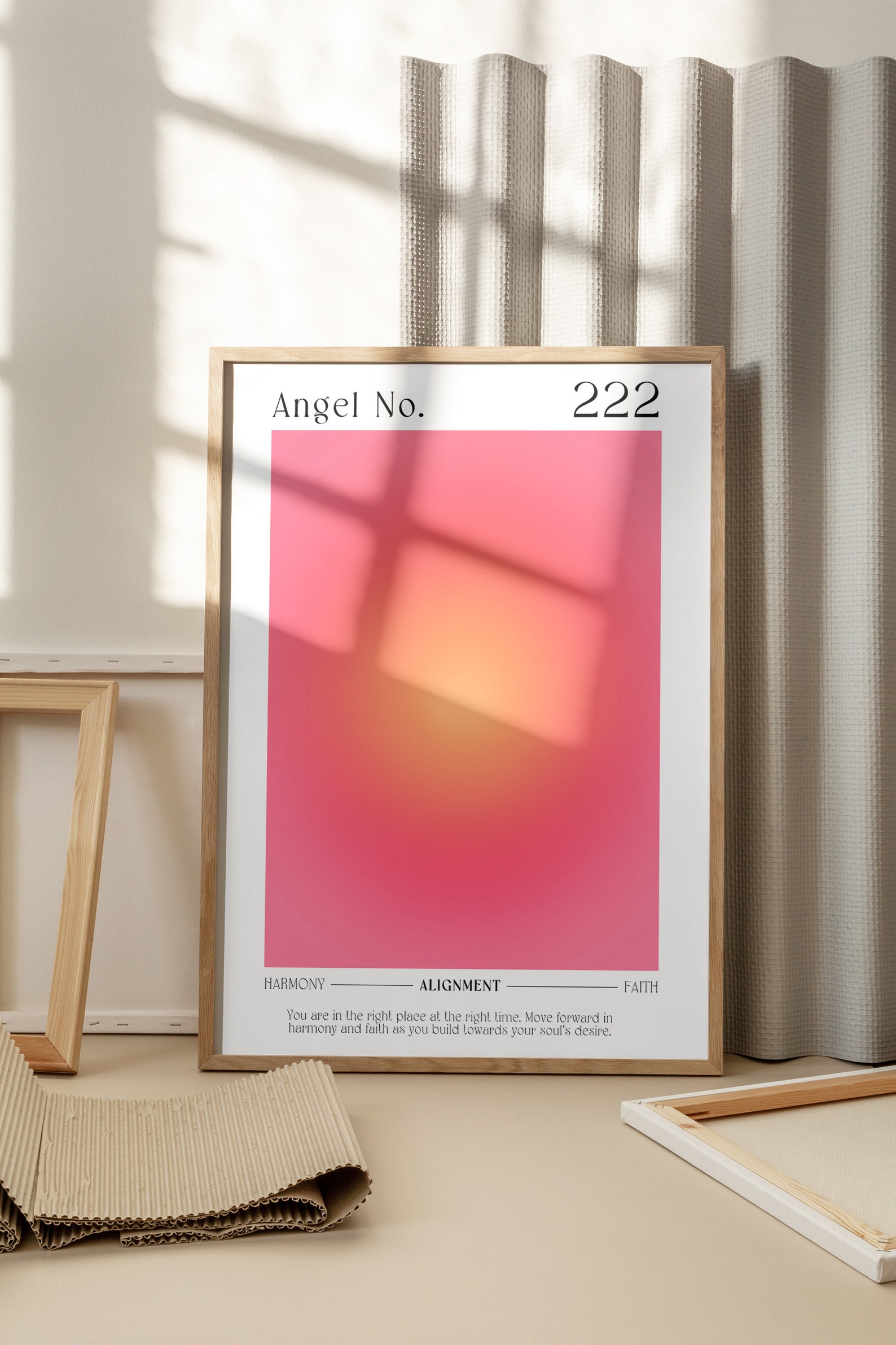 Angel Numbers Set Gradient Wall Art Aura Angel Number Posters ...