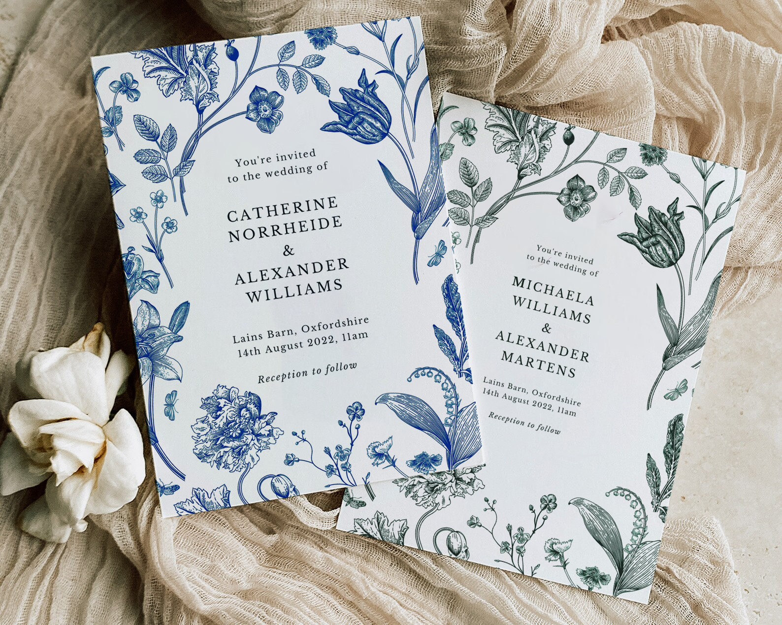 Invitation Colour Palette Change Option - Etsy