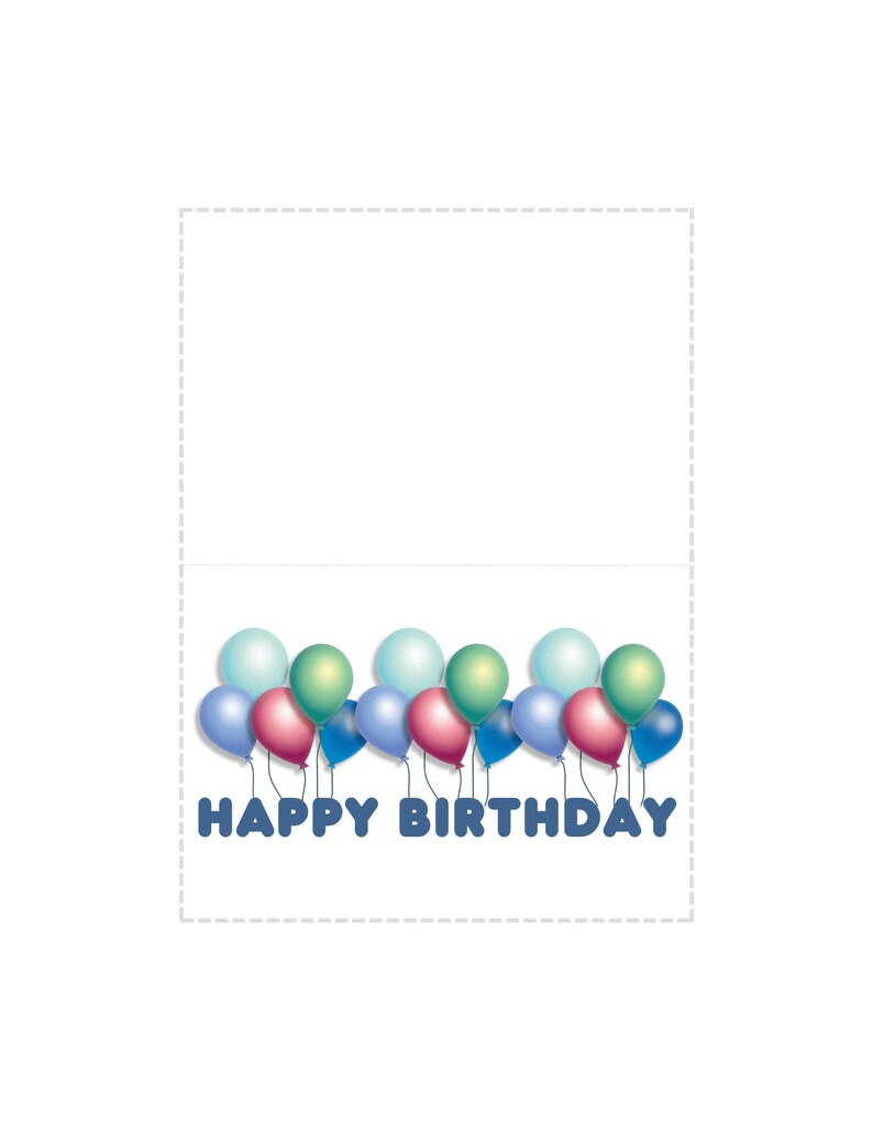 Happy Birthday Printable Card Digital Download Card - Etsy
