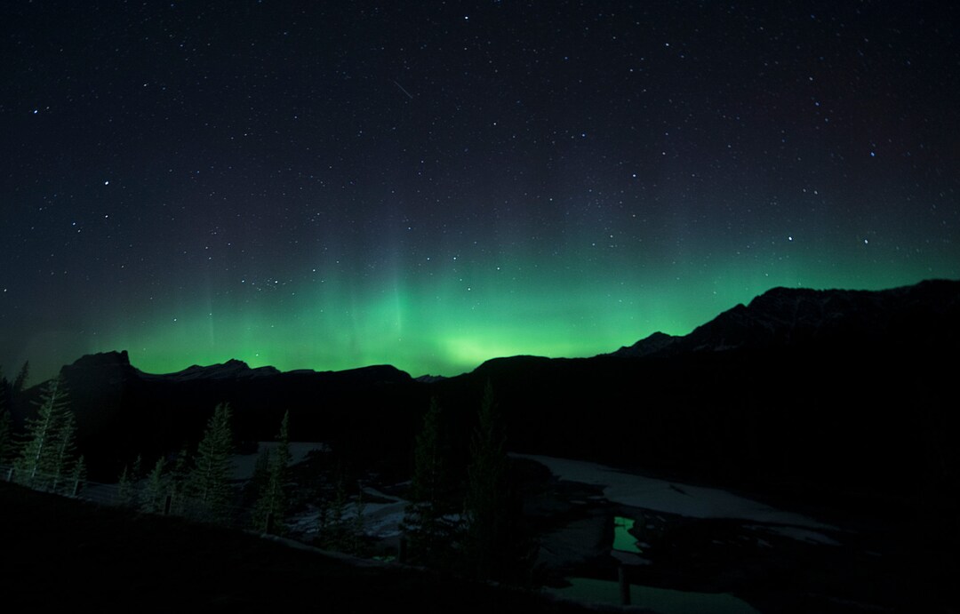 Northern Lights Over Banff National Park - Etsy