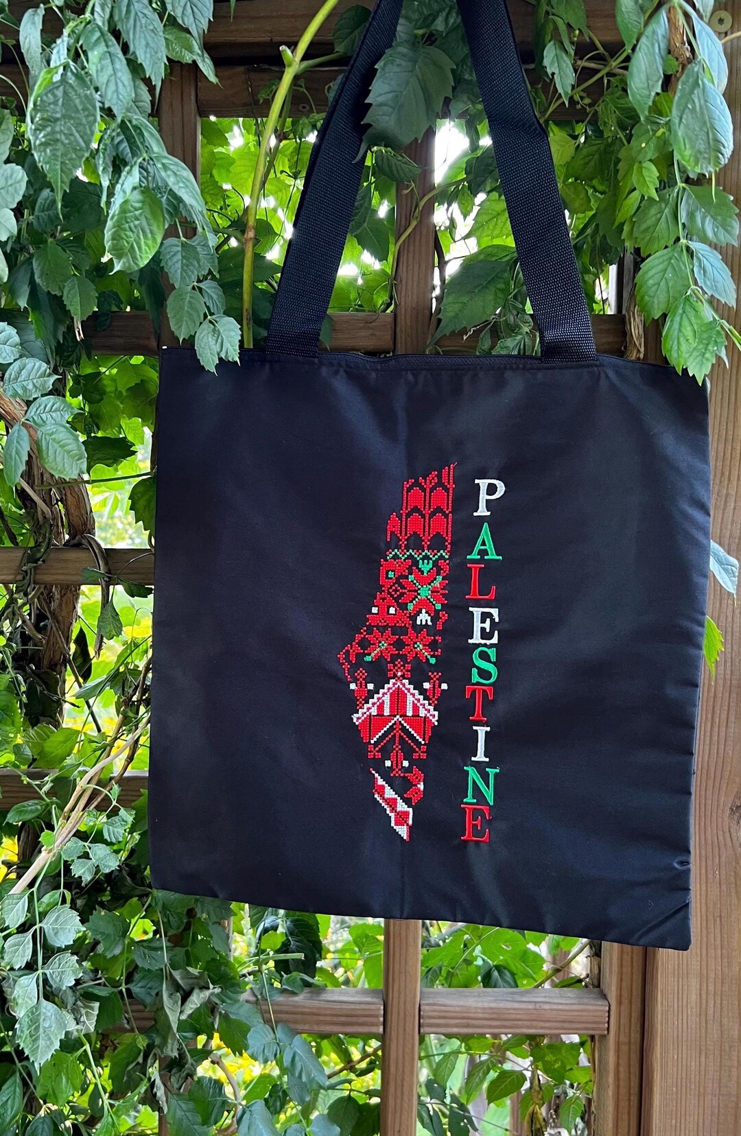 Embroidered Palestine Tote Bags With Palestinian Map. Traditional ...