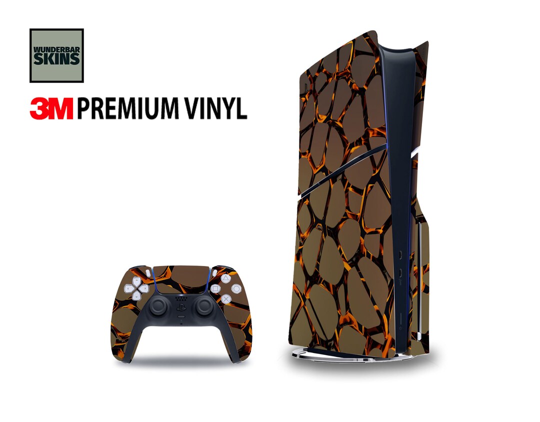 Gold Graphic Colorful PS5 Skin, PS4 Skin, Playstation 5 Controller ...