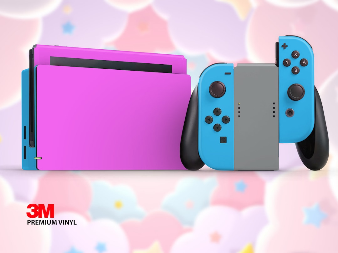 Nintendo Purple Nintendo Skin 3 M Vinyl Skin for Nintendo Switch and ...