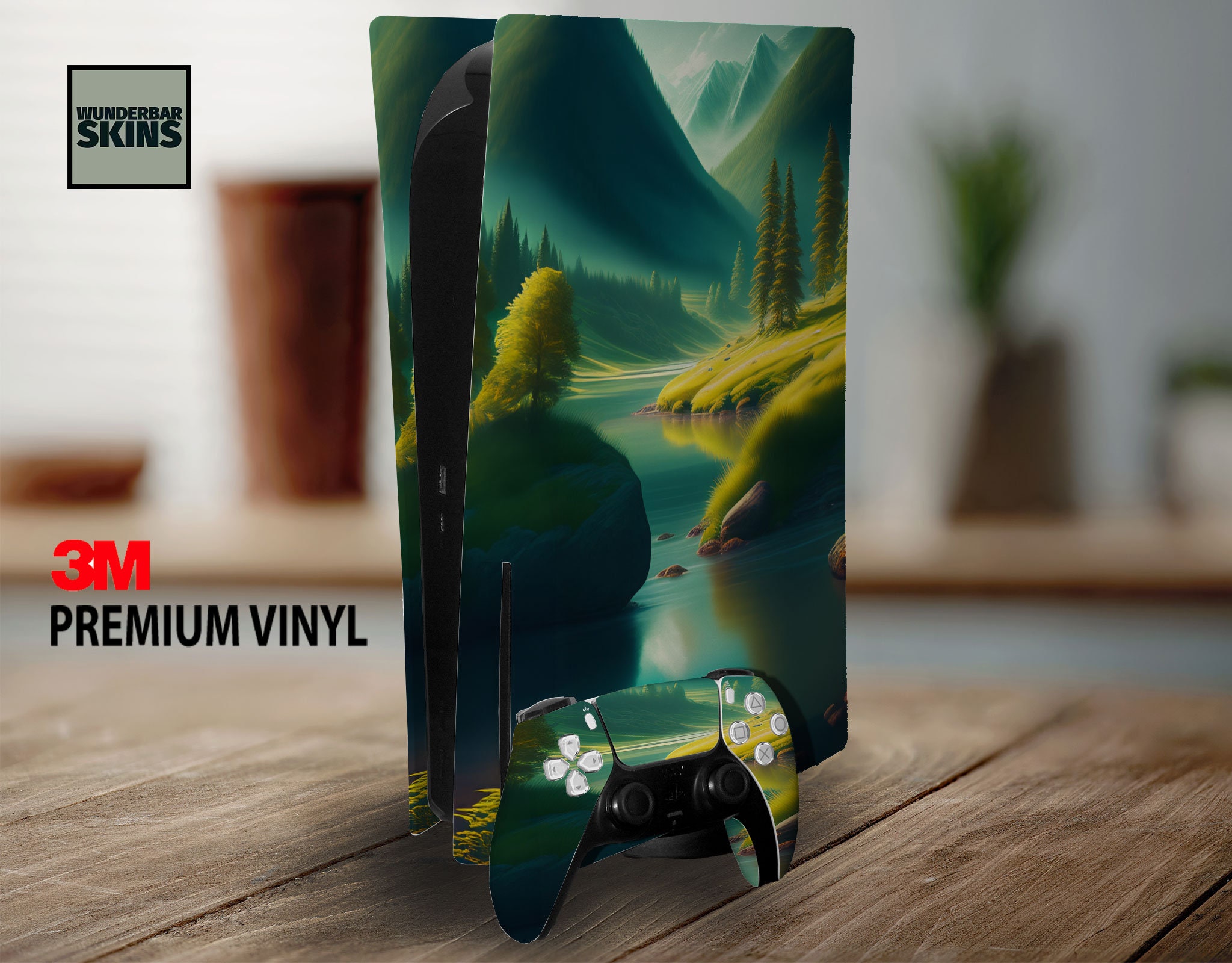 Nature Green Forest PS5 Skin, PS4 Skin, Playstation 5 Controller ...