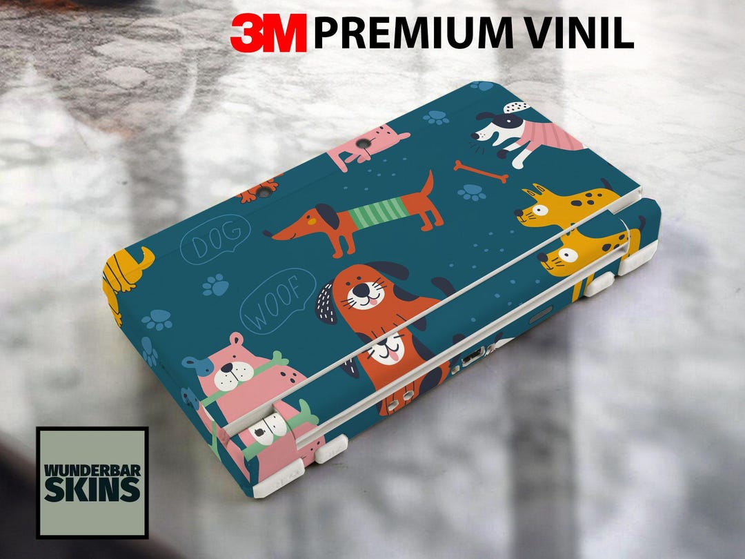 Nintendo DS Skins Blue and Pink Vinyl New 3ds Shell Nintendo 2ds Xl ...