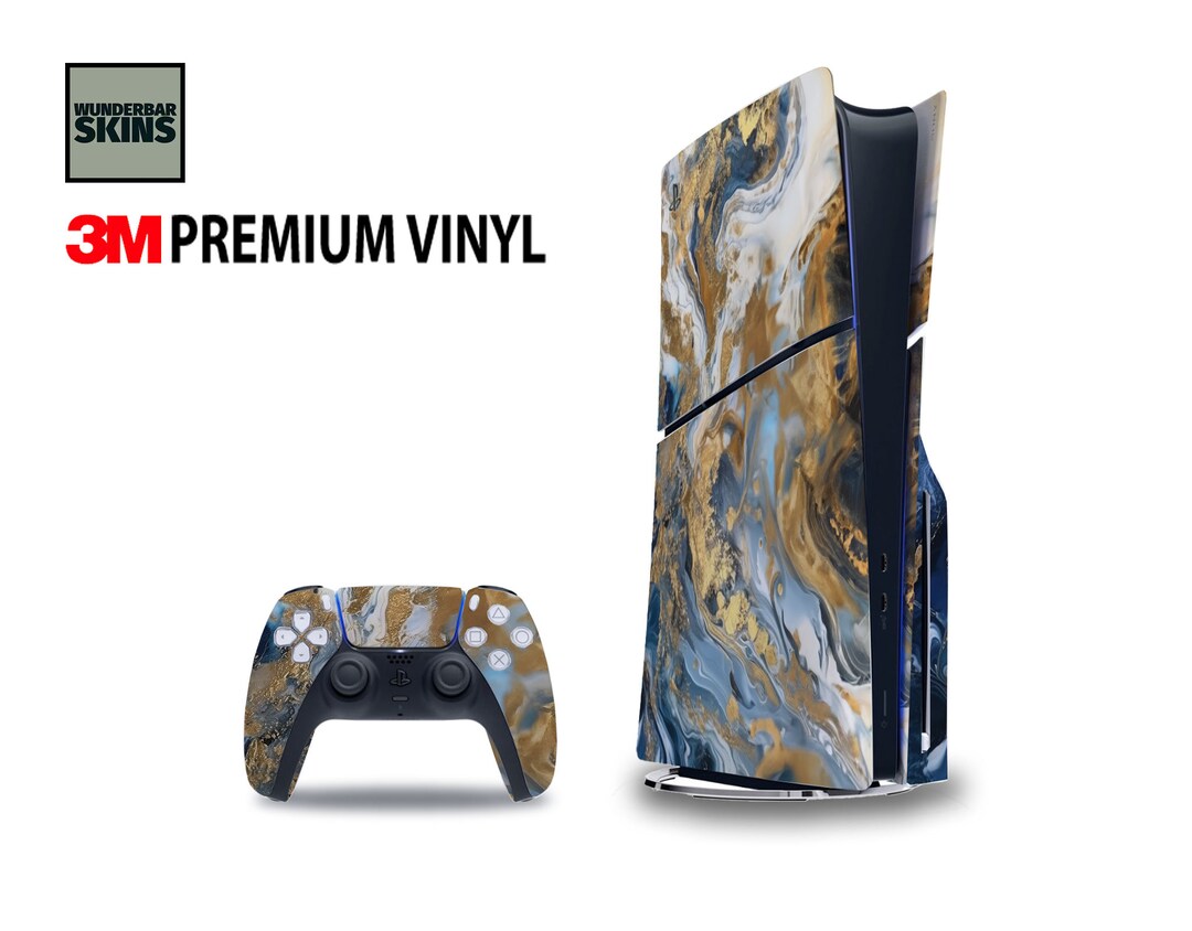 Marble Gold PS5 Skin, PS4 Skin, Playstation 5 Controller & Console ...