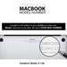 Wood MacBook Skin Premium 3D Vinvl MacBook Skin for All Laptop Models ...