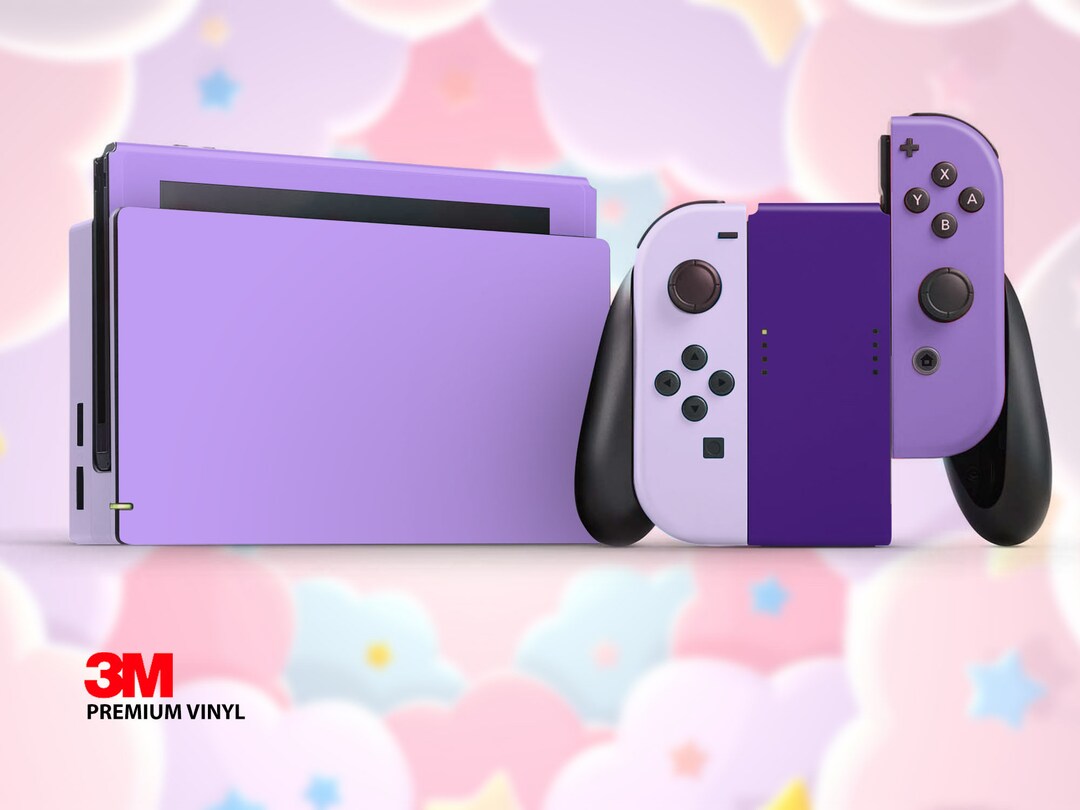 Nintendo Purple Skin 3 M Premium Vinyl Beige Nintendo Skin Sky Nintendo ...
