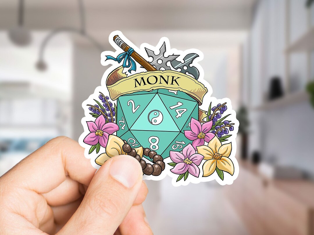 DND Stickers MONK Ranger Druid My Knowledge My Power Ranger Danger Play ...