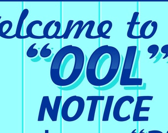 I'm in the POOL SIGN Pool Signs Vintage Style Pool Sign - Etsy