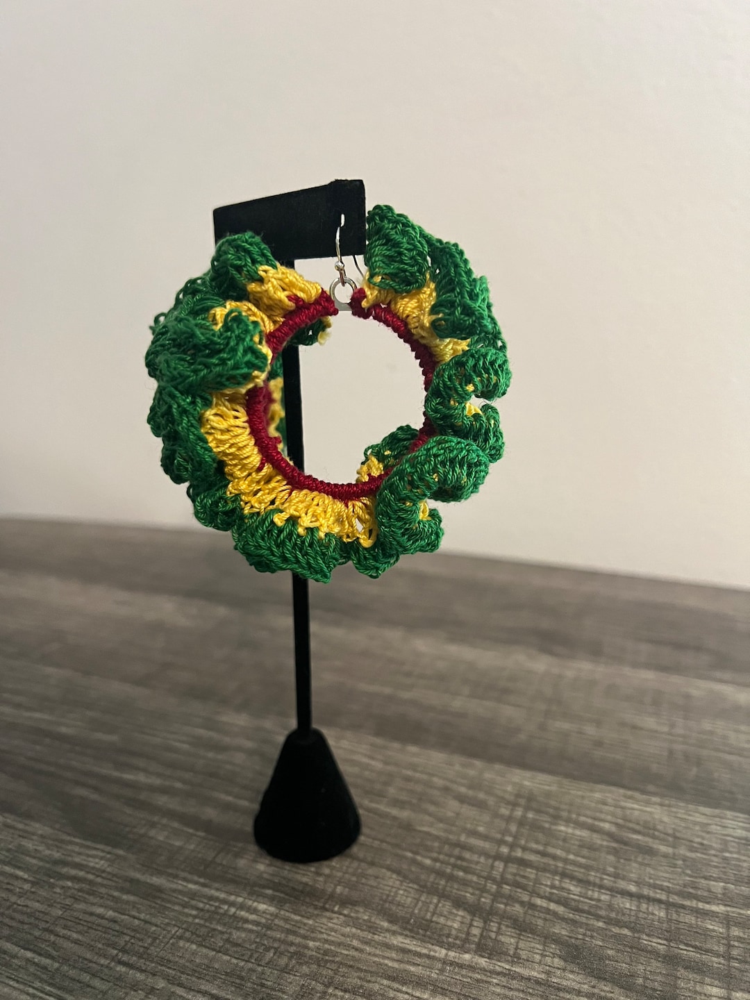 Ruffled Crochet Boho Hoop Earrings - Etsy