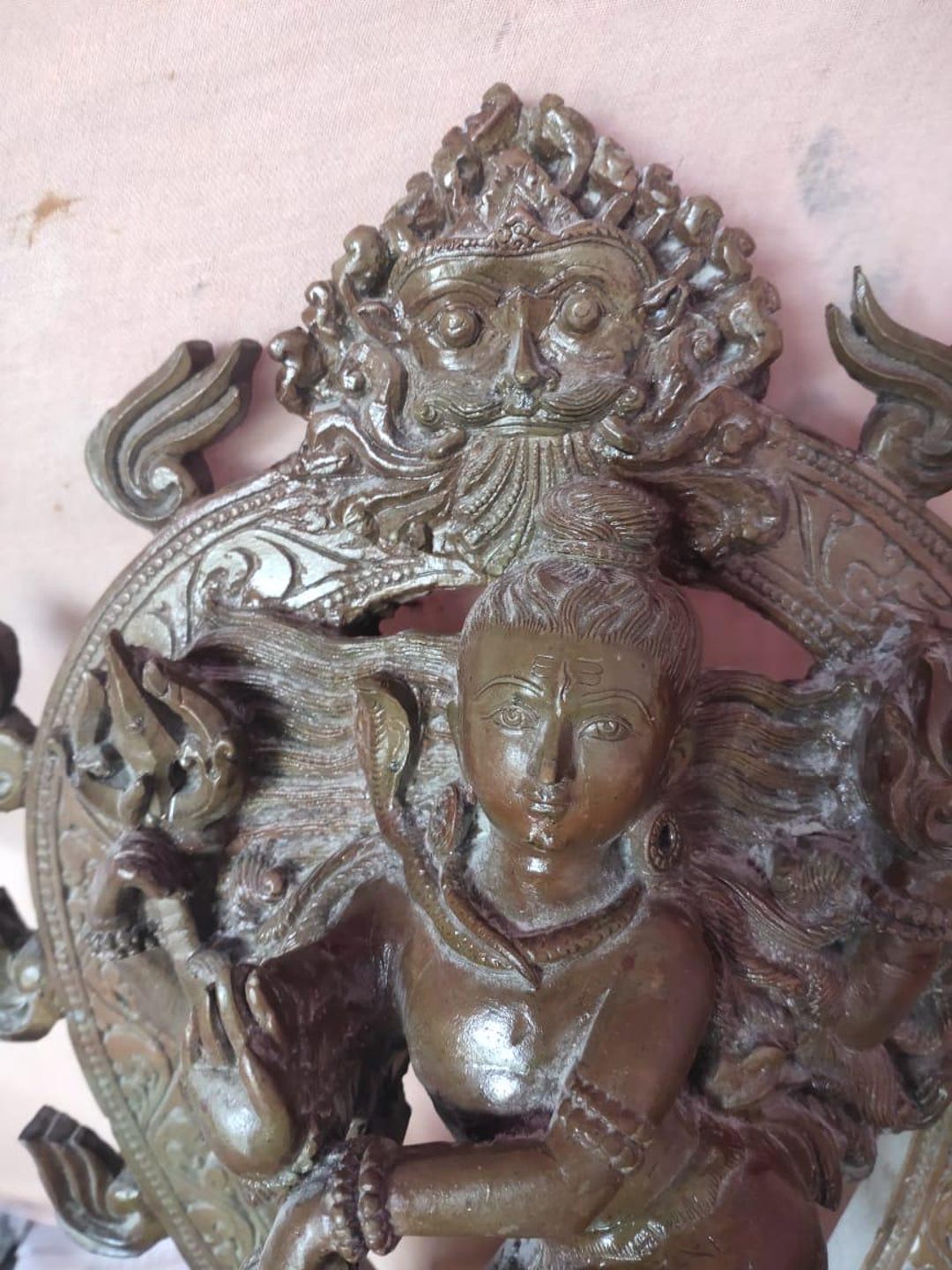 Nataraj Shiva Statue in Serpendine Stone in 20 Inch - Etsy