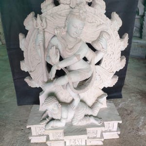 Nataraj Shiva Statue in Sand Stone - Etsy