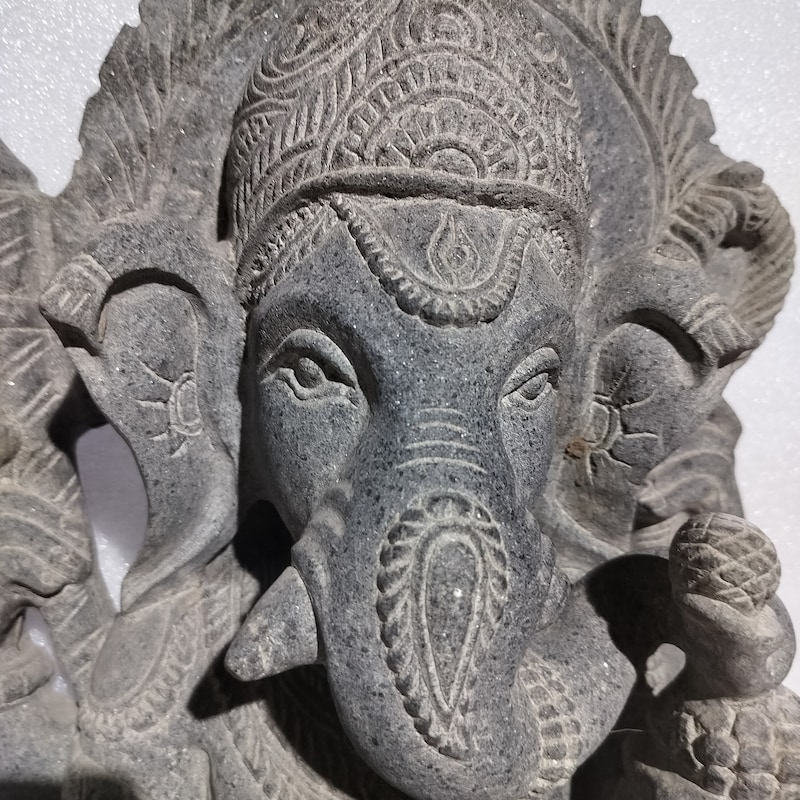 Black Granite Ganesha - Etsy