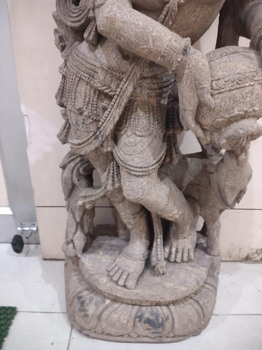 Grey Stone Decorative Apsara Statue - Etsy