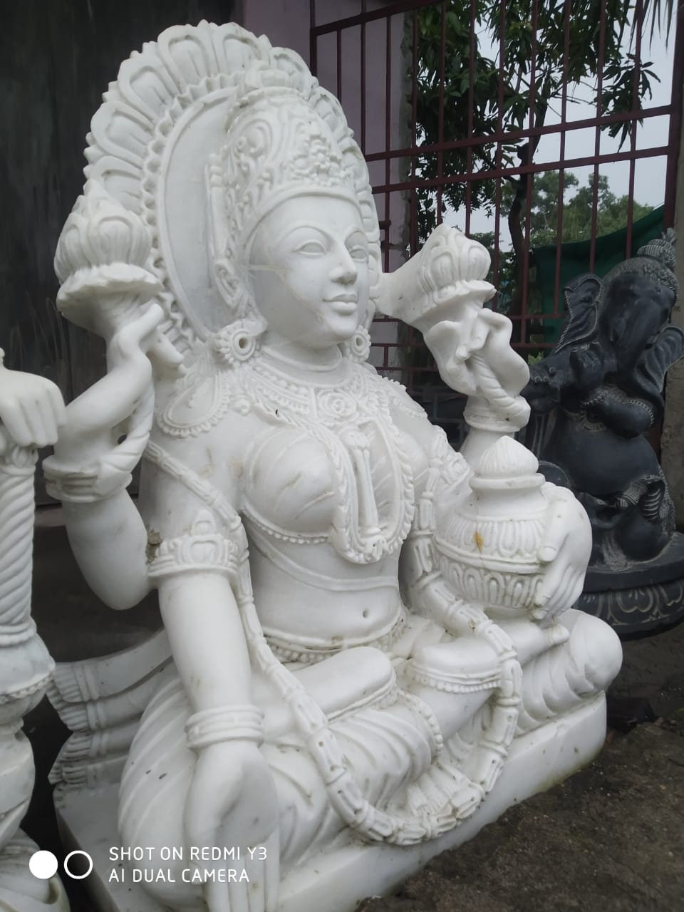 Marble Sitting Laxmi Statue in 3 Feet Height - Etsy