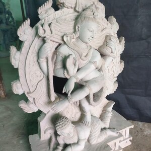 Nataraj Shiva Statue in Sand Stone - Etsy