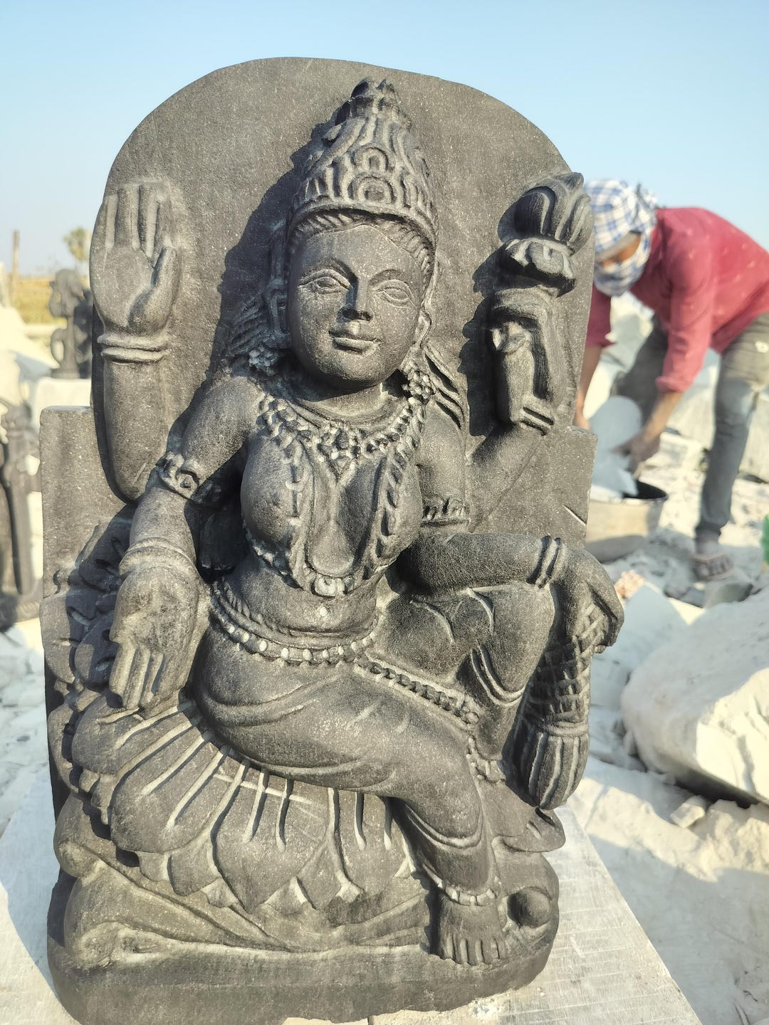 Dasa Maha Vidya Kamala Mata Statue - Etsy