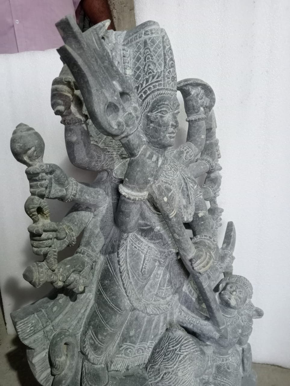 Mahisha Mardini Durga Statue in Stone With Lion and Mahishashur. - Etsy