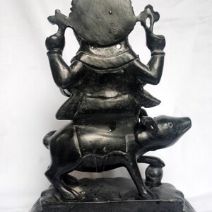 Mushak Ganesha Idol in 15 Inch Height in Granite Stone - Etsy