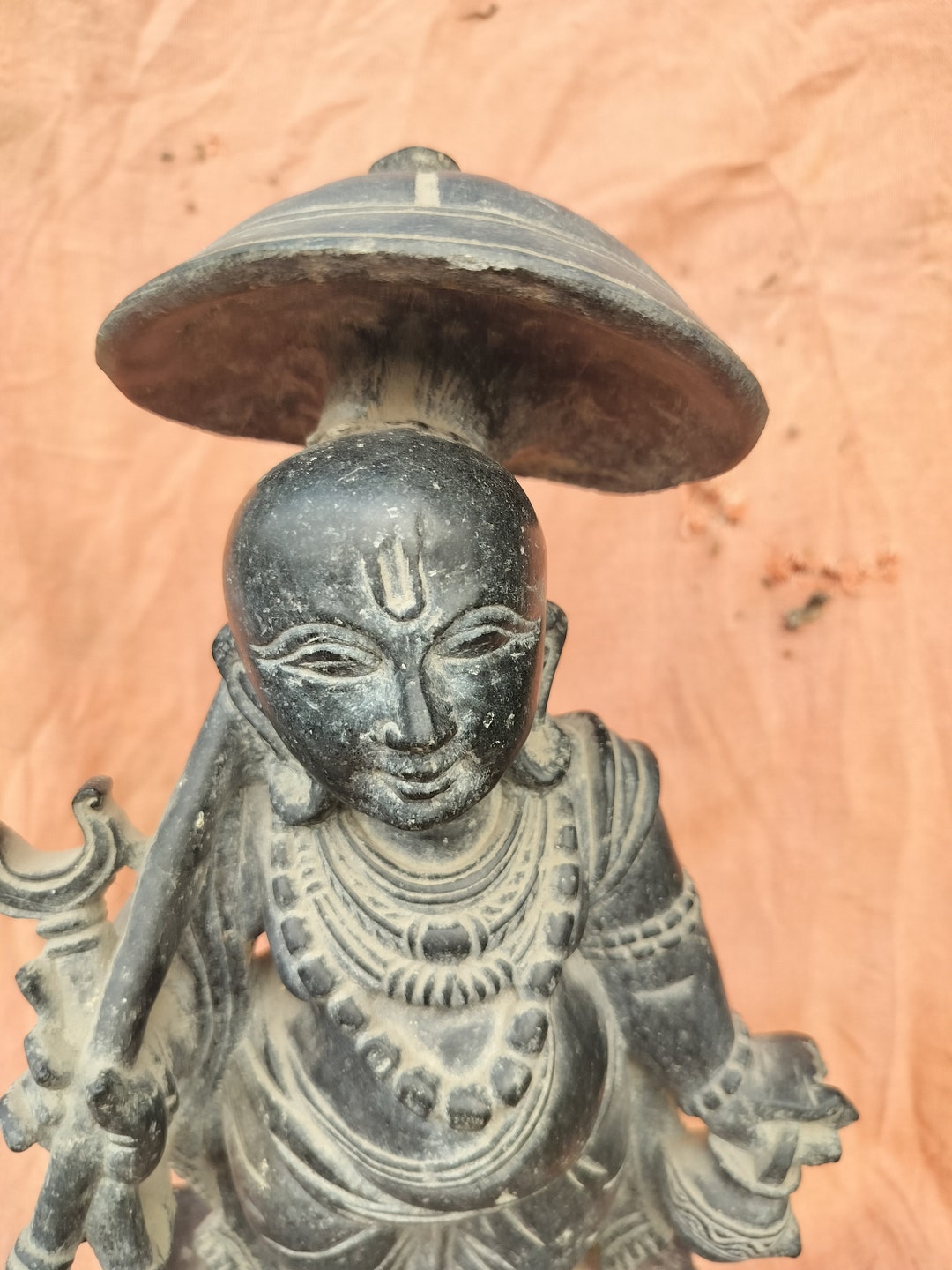 Vamana Dev Statue in Black Granite Stone - Etsy